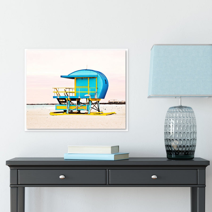 Blue #1 Lifeguard Stand Miami Beach – Catch A Star Fine Art