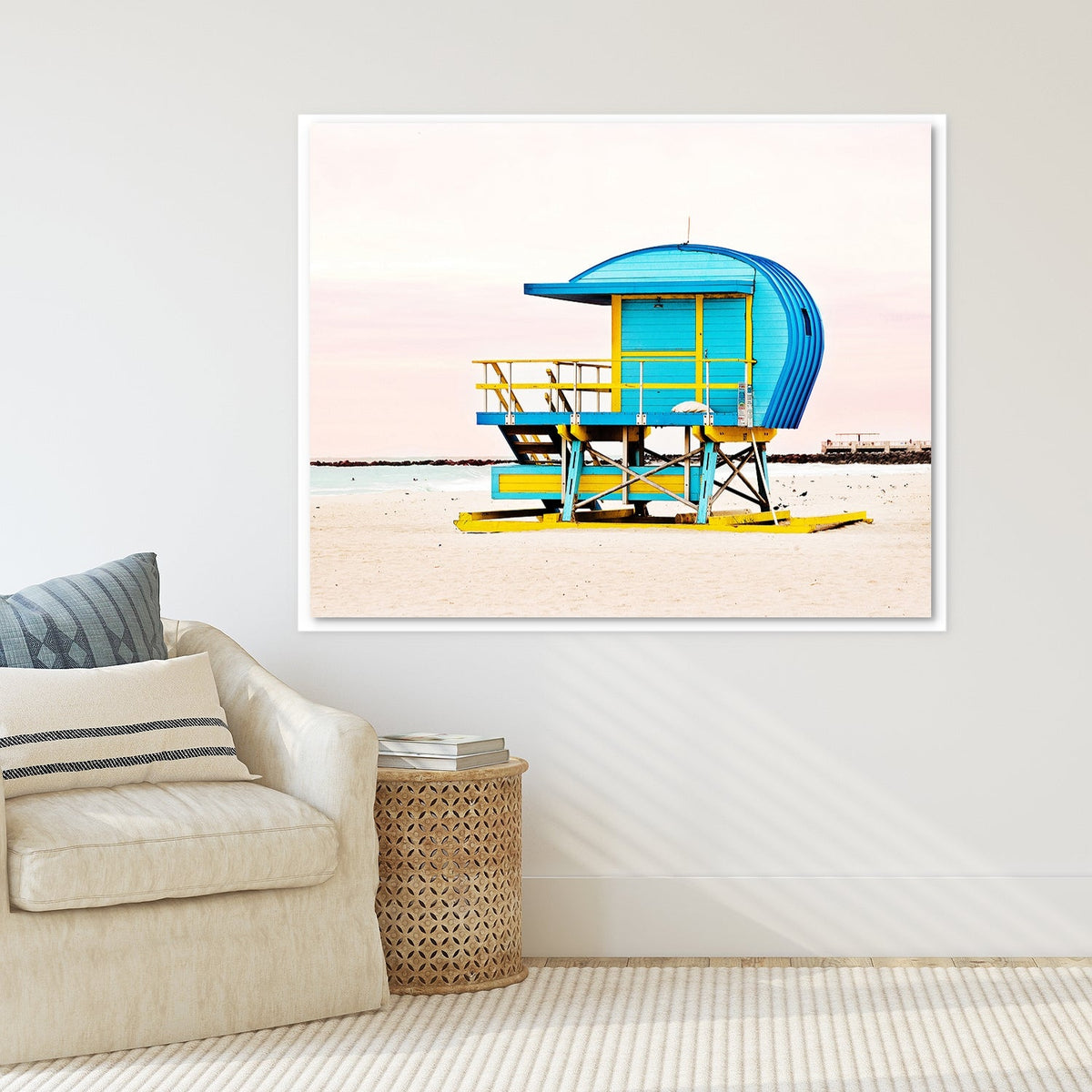 Blue #1 Lifeguard Stand Miami Beach – Catch A Star Fine Art