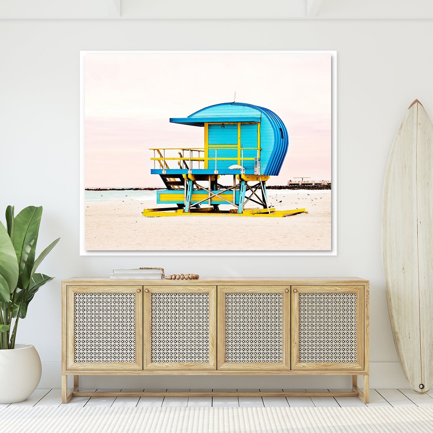 Blue #1 Lifeguard Stand Miami Beach – Catch A Star Fine Art