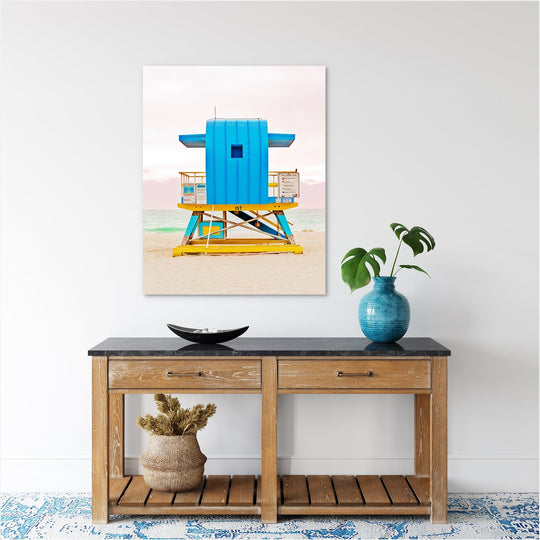 Blue #2 Lifeguard Stand Miami Beach – Catch A Star Fine Art