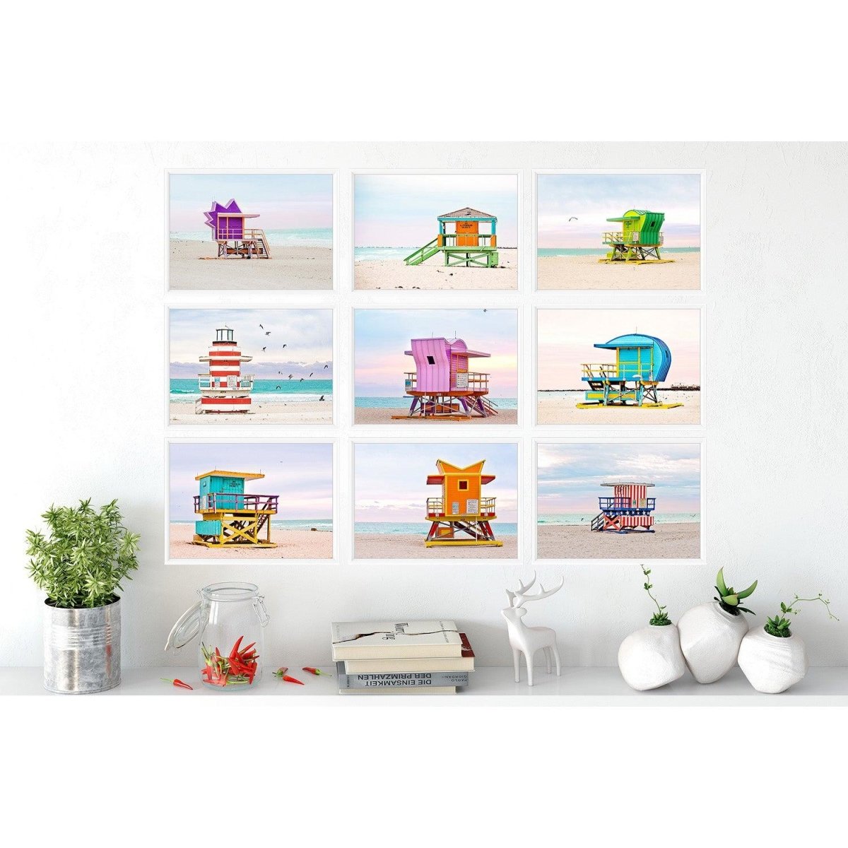 Miami Beach Lifeguard Stand Print Set – Catch A Star Fine Art