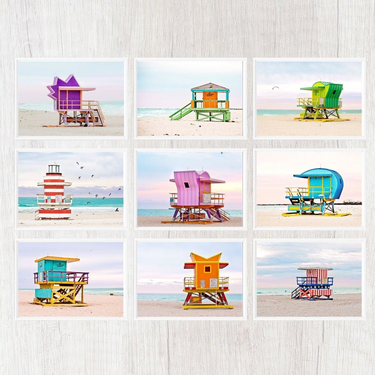 Miami Beach Lifeguard Stand Print Set – Catch A Star Fine Art