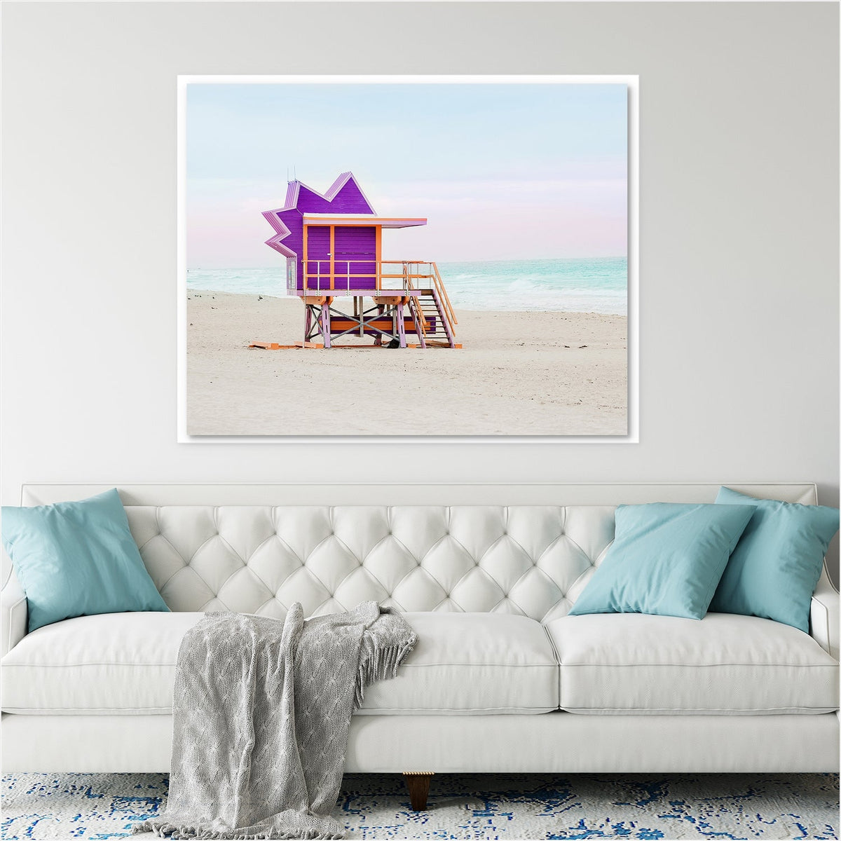 Purple #4 Art Deco Lifeguard Stand Miami Beach – Catch A Star Fine Art