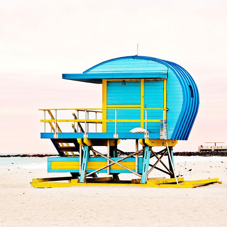 Blue #1 Lifeguard Stand Miami Beach – Catch A Star Fine Art